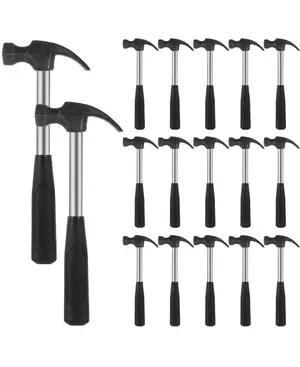 XDOVET Mini Claw Hammers Rubber Handle Wall Removers - Black