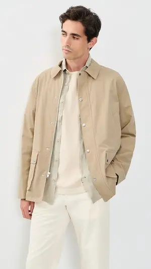Vince Lightweight Barn Jacket - Beige