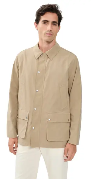 Vince Lightweight Barn Jacket - Beige
