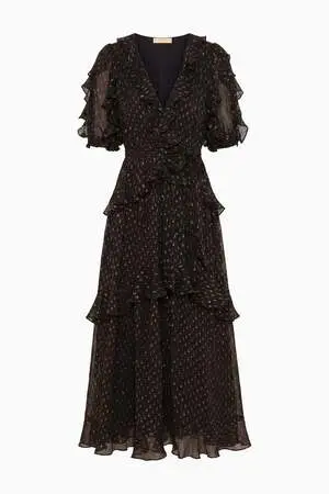 Ulla Johnson Tida Short Sleeve Silk Dress