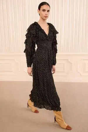 Ulla Johnson Ardis Long Sleeve Silk Dress