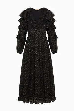 Ulla Johnson Ardis Long Sleeve Silk Dress