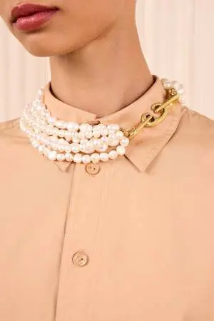 Ulla Johnson Multistrand Choker - Pearl
