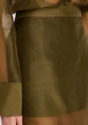 SEROYA Elda Silk Midi Skirt