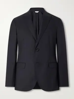 Boglioli Virgin Wool Fresco Suit Jacket - Black