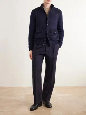 Ralph Lauren Purple Label Suede And Cashmere Jacket