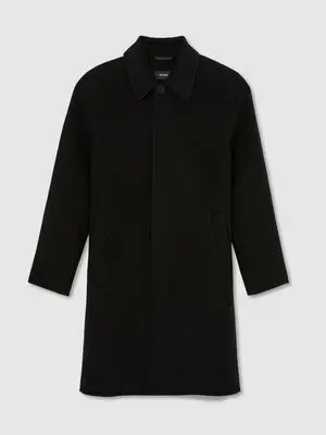REISS Mccullough Wool-blend Single-breasted Raglan Overcoat