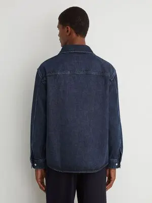 REISS Kravitz Twin-pocket Rigid-denim Jacket