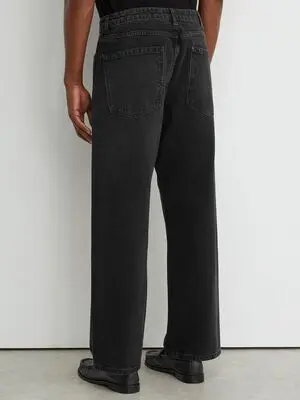 REISS Bowie Loose-fit Rigid-denim Jeans - Black