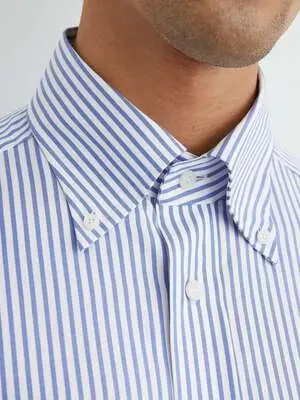 REISS Dart Cotton Striped Button-down Shirt Regular-fit