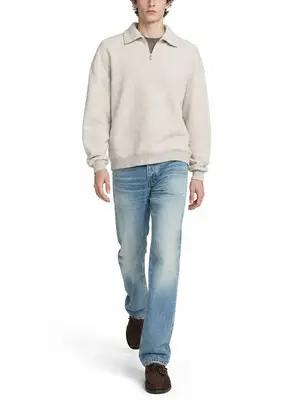FRAME Straight Leg Cotton Jeans - Denim