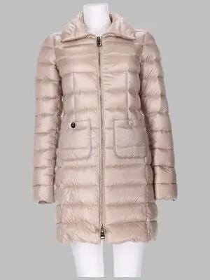 Herno Long Down Puffer Coat - Beige