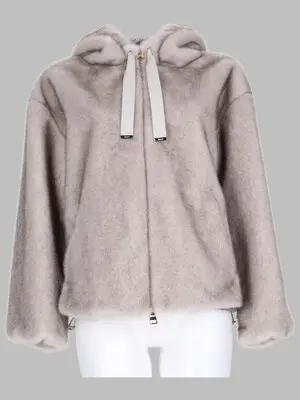 Herno Giacca Bomber In Eco-pelliccia - Grey