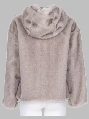 Herno Giacca Bomber In Eco-pelliccia - Grey