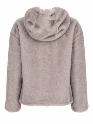 Herno Giacca Bomber In Eco-pelliccia - Grey