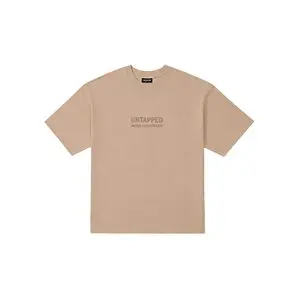 UNTAPPED Neutrals Monogram Tee : Identity In Every Detail - Beige