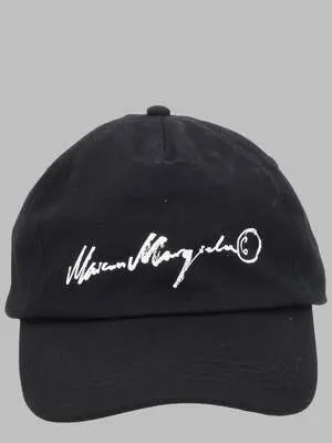 MAISON MARGIELA Logo Embroidered Cotton Baseball Cap - Black