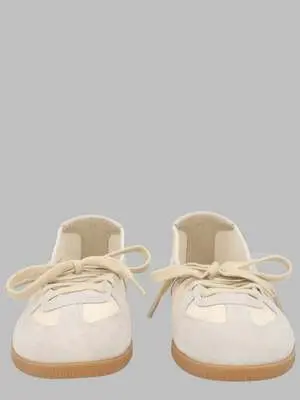 MAISON MARGIELA Low-top Sneakers With Suede And Leather Upper - Beige