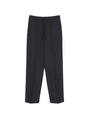 Valentino Garavani Inspired Wool & Mohair Trousers With Embroidered Vlogo