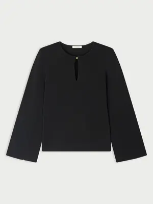 BY MALENE BIRGER Opale Blouse With Keyhole Neckline