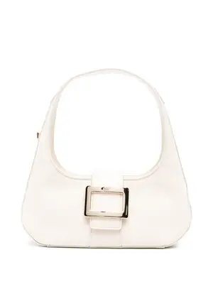ROGER VIVIER Belle Vivier Mini Leather Hobo Bag - White