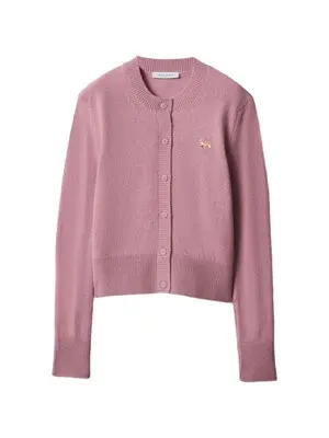 Maison Kitsuné Baby Fox Wool Cardigan - Pink