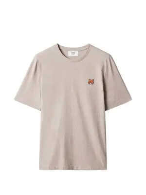 Maison Kitsuné Fox Head Cotton T-shirt - Beige