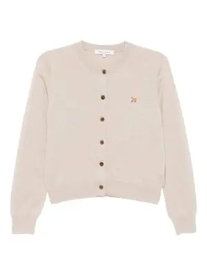 Maison Kitsuné Baby Fox Wool Cardigan - Beige