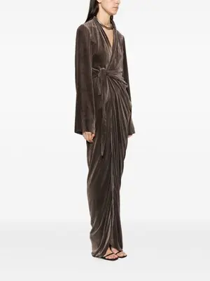 Rick Owens Draped Maxi Dress - Grey