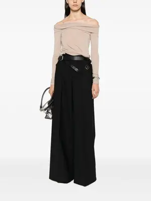 Rick Owens Wool Wide-leg Trousers