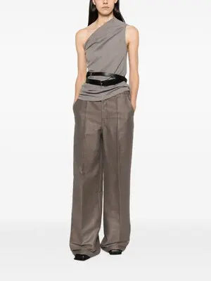 Rick Owens Cotton Blend Wide-leg Trousers