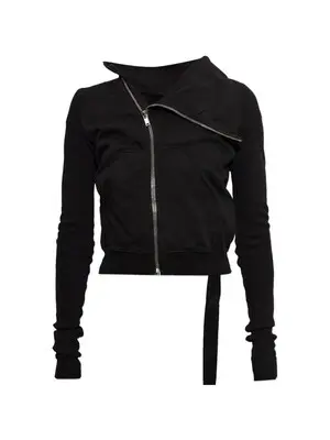 Rick Owens Cotton Zipped Sweatshirt