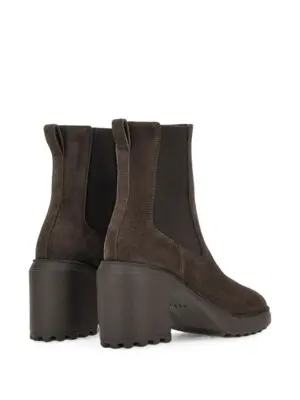 Hogan H724 Leather Chelsea Boots - Brown