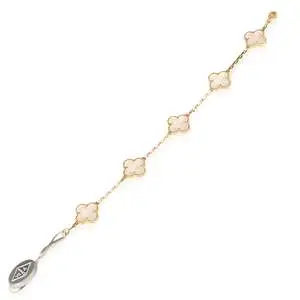 Van Cleef & Arpels Bracelet In Yellow Gold And Rock Crystal