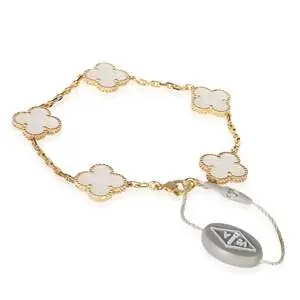 Van Cleef & Arpels Bracelet In Yellow Gold And Rock Crystal
