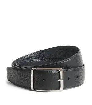 Corneliani Leather Belt - Black