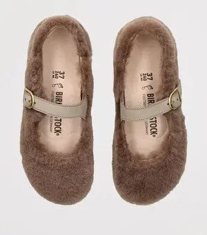BIRKENSTOCK Shearling Santa Clarita Ballet Flats