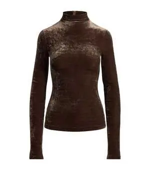 Ralph Lauren Velour Ilene Top