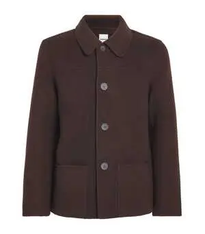 Sandro Wool-blend Double-face Jacket - Brown