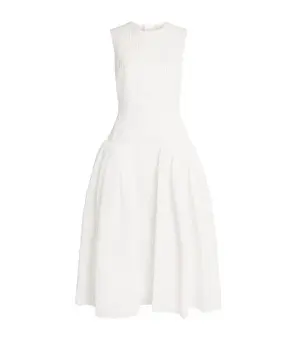 ROKSANDA Crepe Aya Midi Dress - Ivory