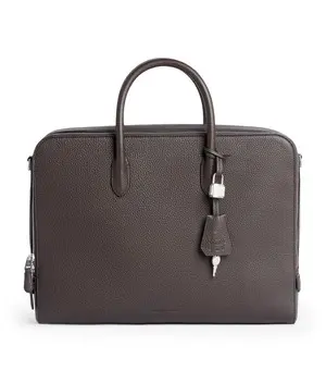 Dunhill Leather Bourdon 38 Briefcase - Brown