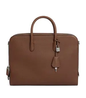 Dunhill Leather Bourdon 38 Briefcase - Brown