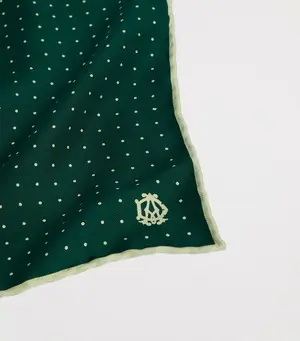 Dunhill Silk Polka-dot Neckerchief