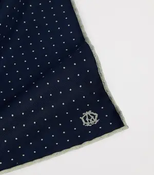 Dunhill Silk Polka-dot Neckerchief