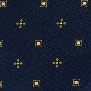 Dunhill Mulberry Silk Geometric Pocket Square