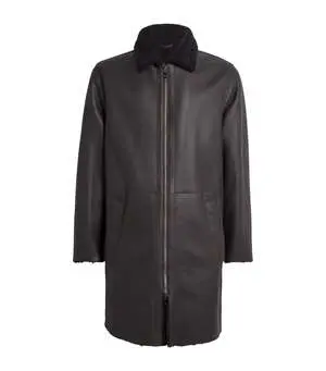 Pal Zileri Shearling Lined Long Coat