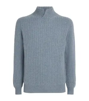 MAURIZIO BALDASSARI Ribbed Knit High-neck Sweater