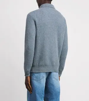 MAURIZIO BALDASSARI Ribbed Knit High-neck Sweater