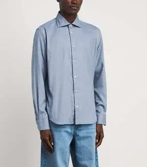MAURIZIO BALDASSARI Cotton-lyocell Santini Shirt