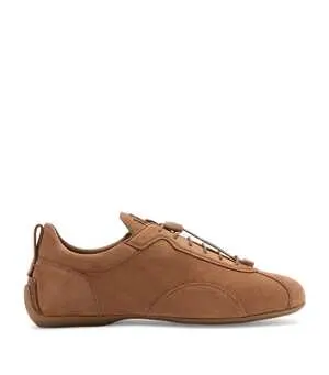 Dunhill Suede Automotive Davies Sneakers - Beige